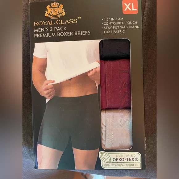 Royal Class | Underwear & Socks | New Mens 3 Pack Boxer Briefs Royal ...